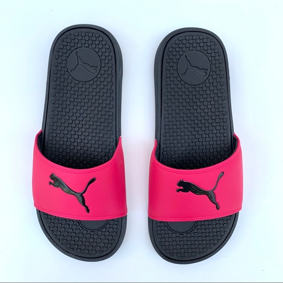 Puma | Shoes | Puma Cool Cat Womens Blackbright Pink Slides | Poshmark